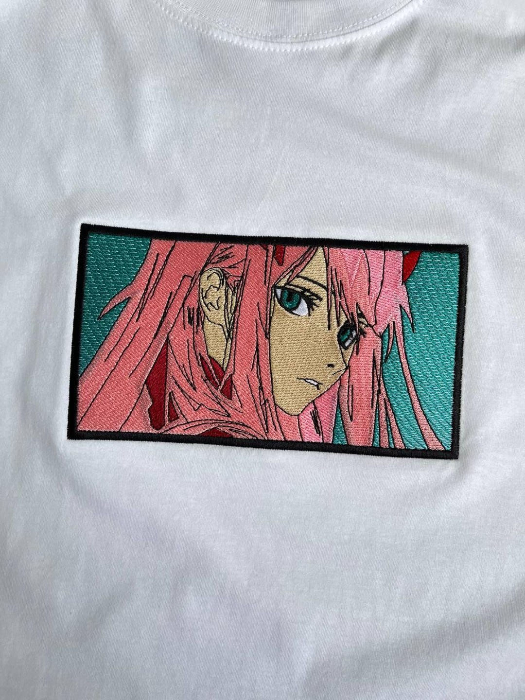 Zero Two Embroidery File Darling in the Franxx Anime Design .pes .dst ...