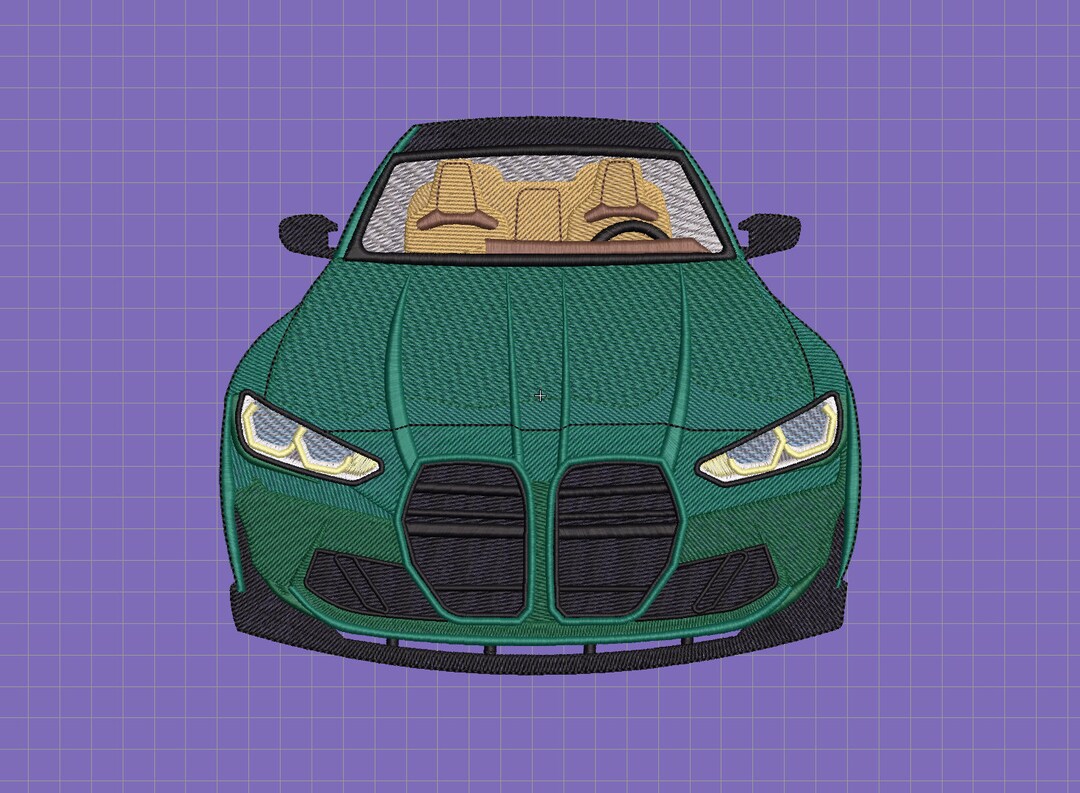 BMW M4 Embroidery File | .pes .dst .exp | Luxury Sports Car Design for ...
