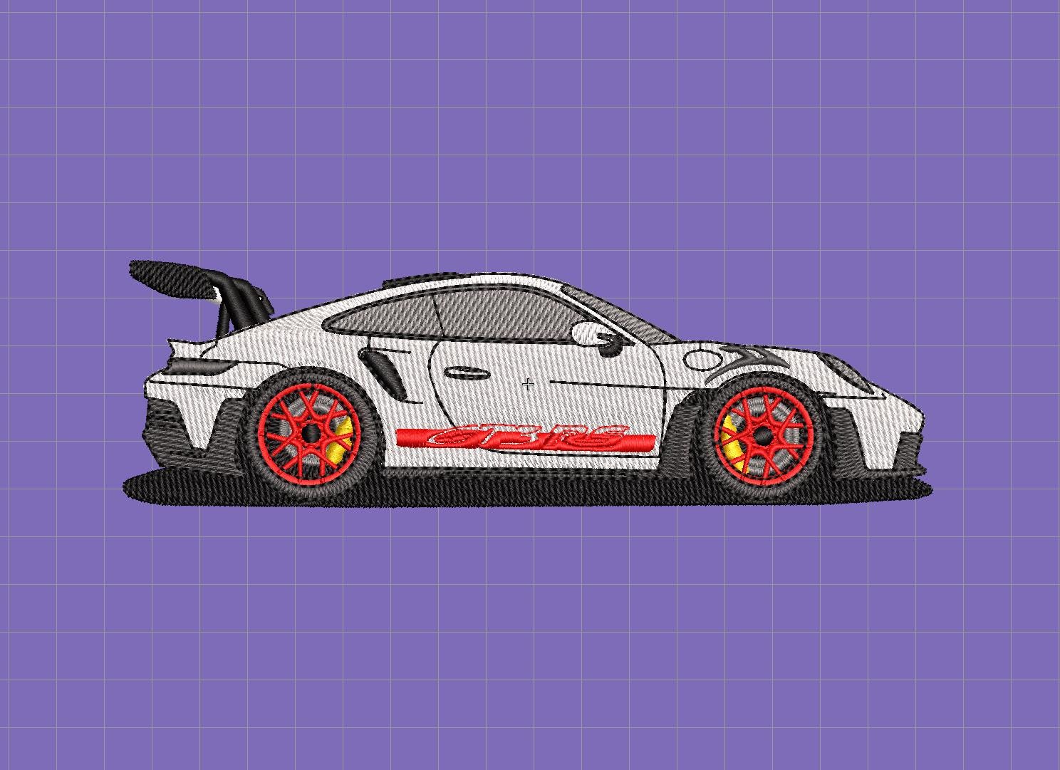 Porsche Car 911 Gt3 Embroidery Art File | Luxury Sports Car Design ...