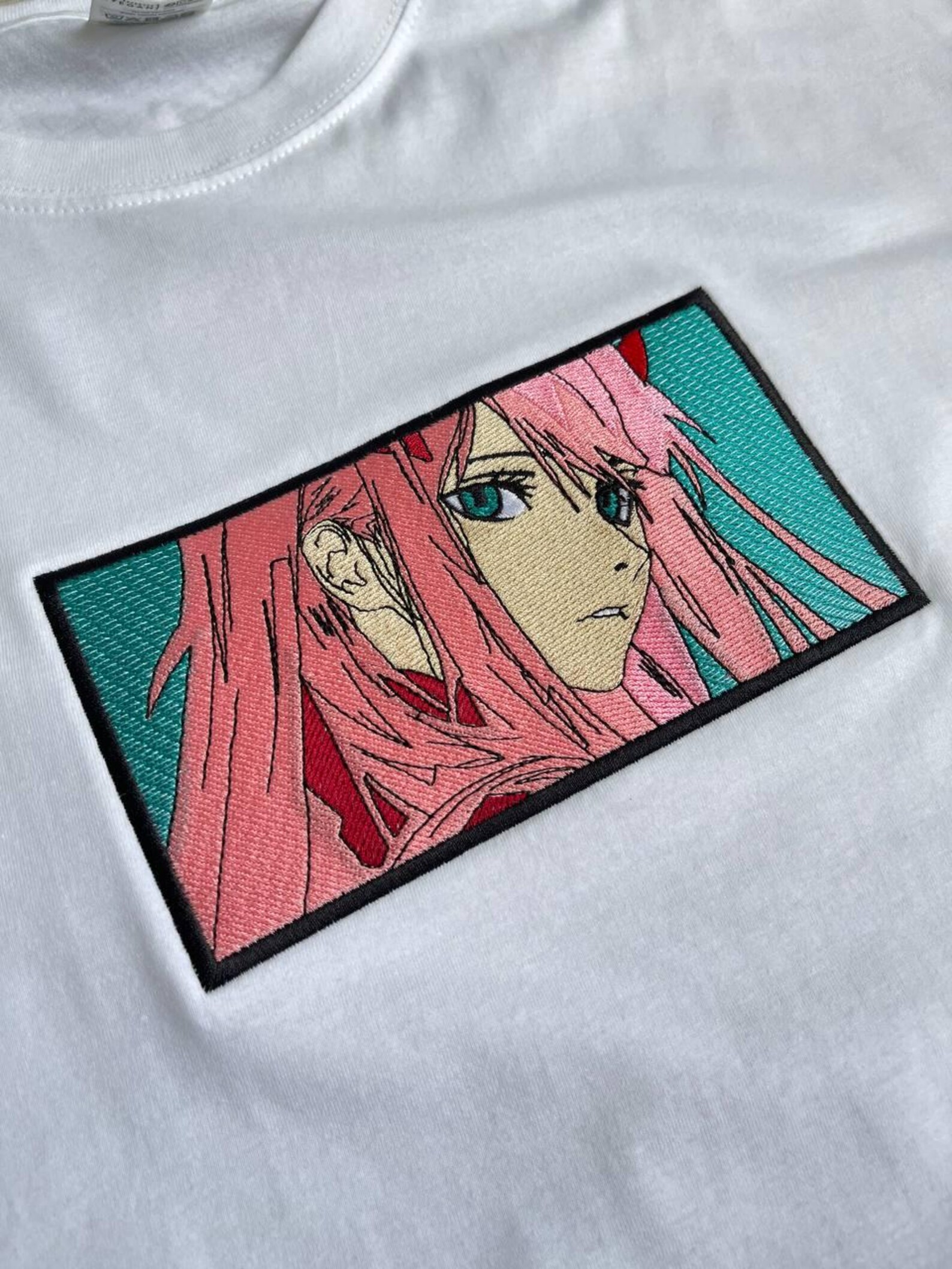Zero Two Embroidery File – Darling in the Franxx Anime Design | Machine ...
