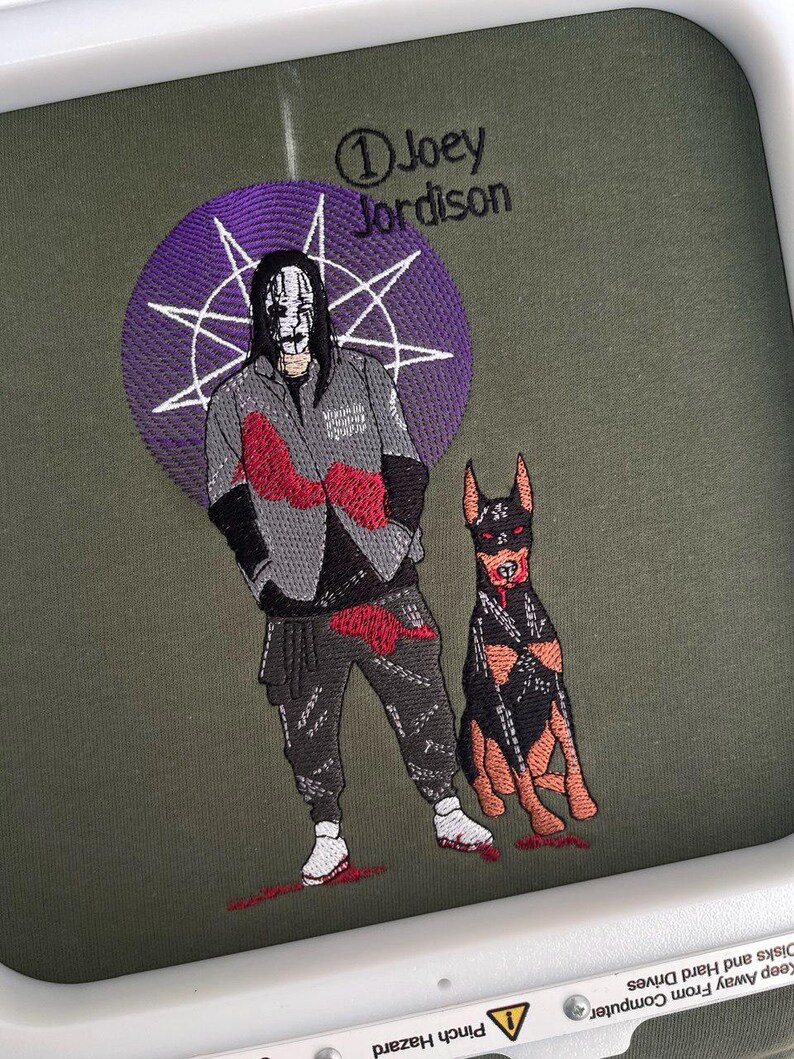 Joey Jordison Slipknot Embroidery File | Metal Band Tribute Design ...