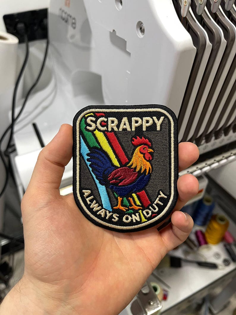 ARC Raiders Scrappy Embroidered Velcro Patch – Game Logo Patch, Hook ...