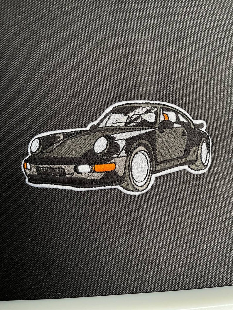 Porsche Car Embroidery File - Etsy