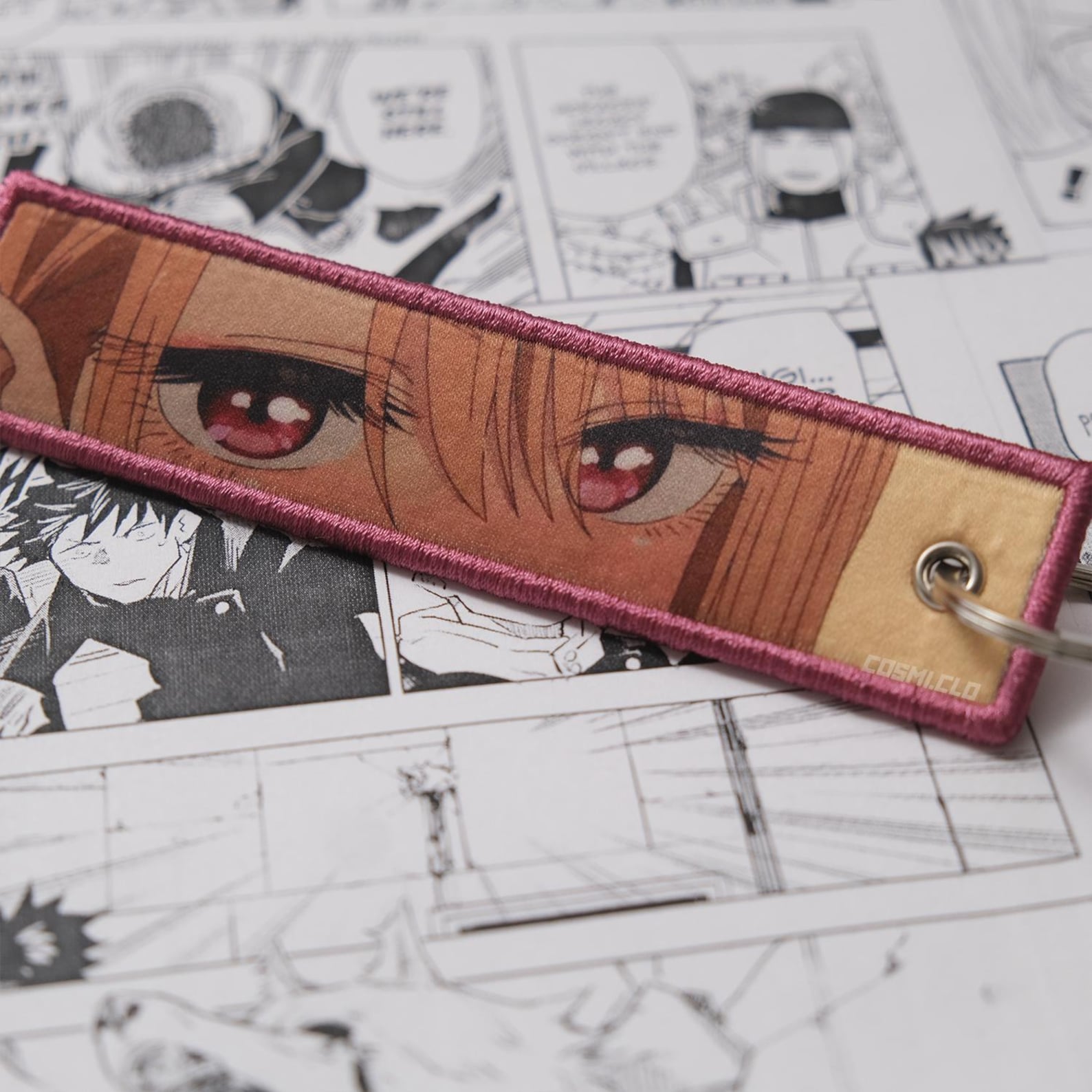 Waifu Keychain – Anime Girl Keyring With Embroidered Outline – 13x3 Cm ...