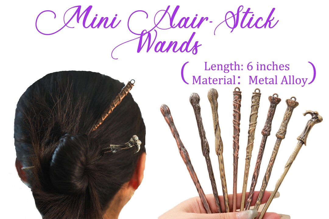 Mini Wand Hairpin,hp Wand,hair Stick Wand,small Magic Wand,mini Magic ...