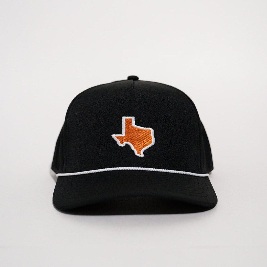 Burnt Orange & Black Texas Rope Hat | Golf Hat | College Football ...