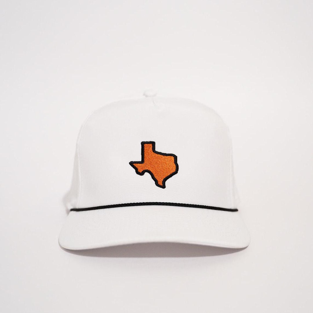 Burnt Orange & White Texas Rope Hat | Golf Hat | College Football ...