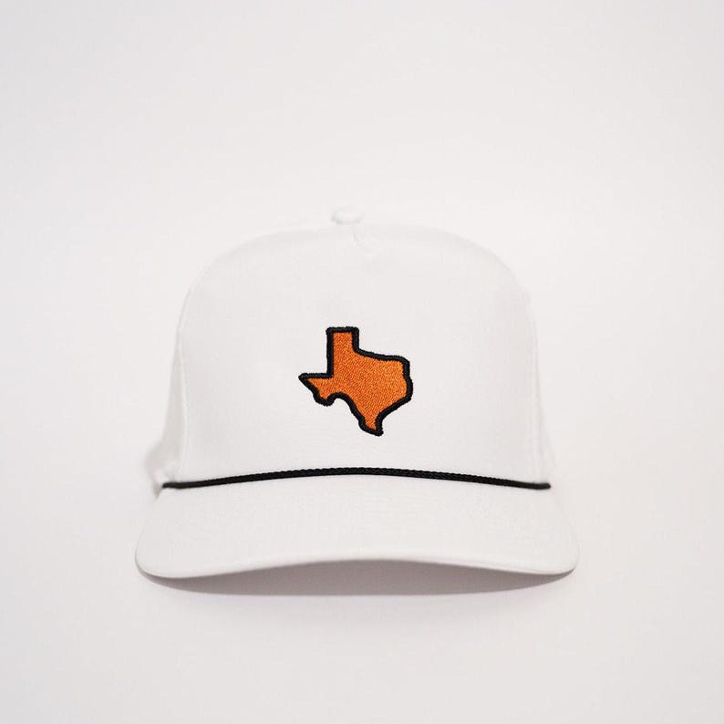 Burnt Orange & White Texas Rope Hat | Golf Hat | College Football ...