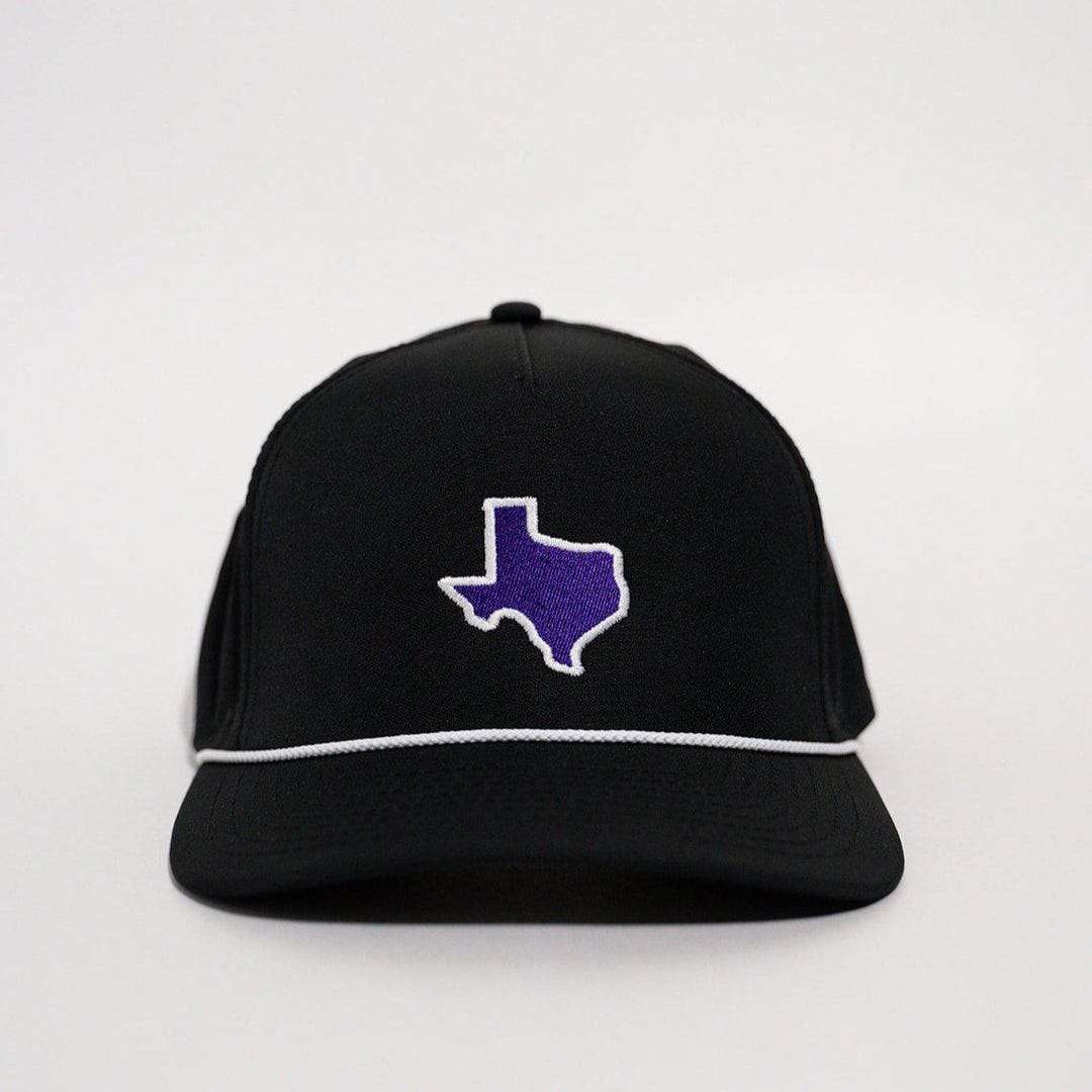 Purple & Black Texas Rope Hat | Golf Hat | College Football | Tradition ...