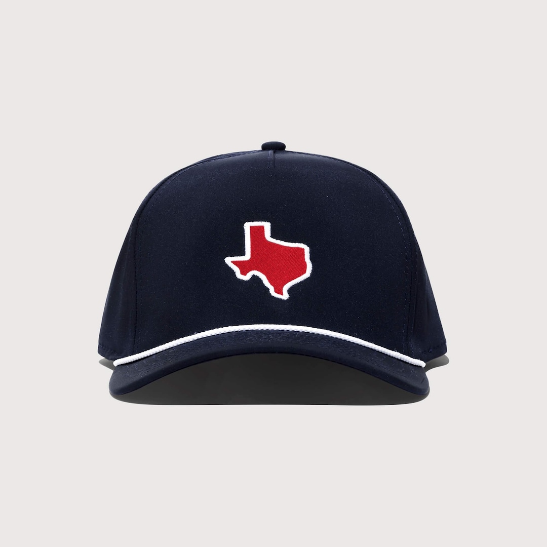 Navy & Red Texas Rope Hat | Golf Hat | College Football | Tradition ...