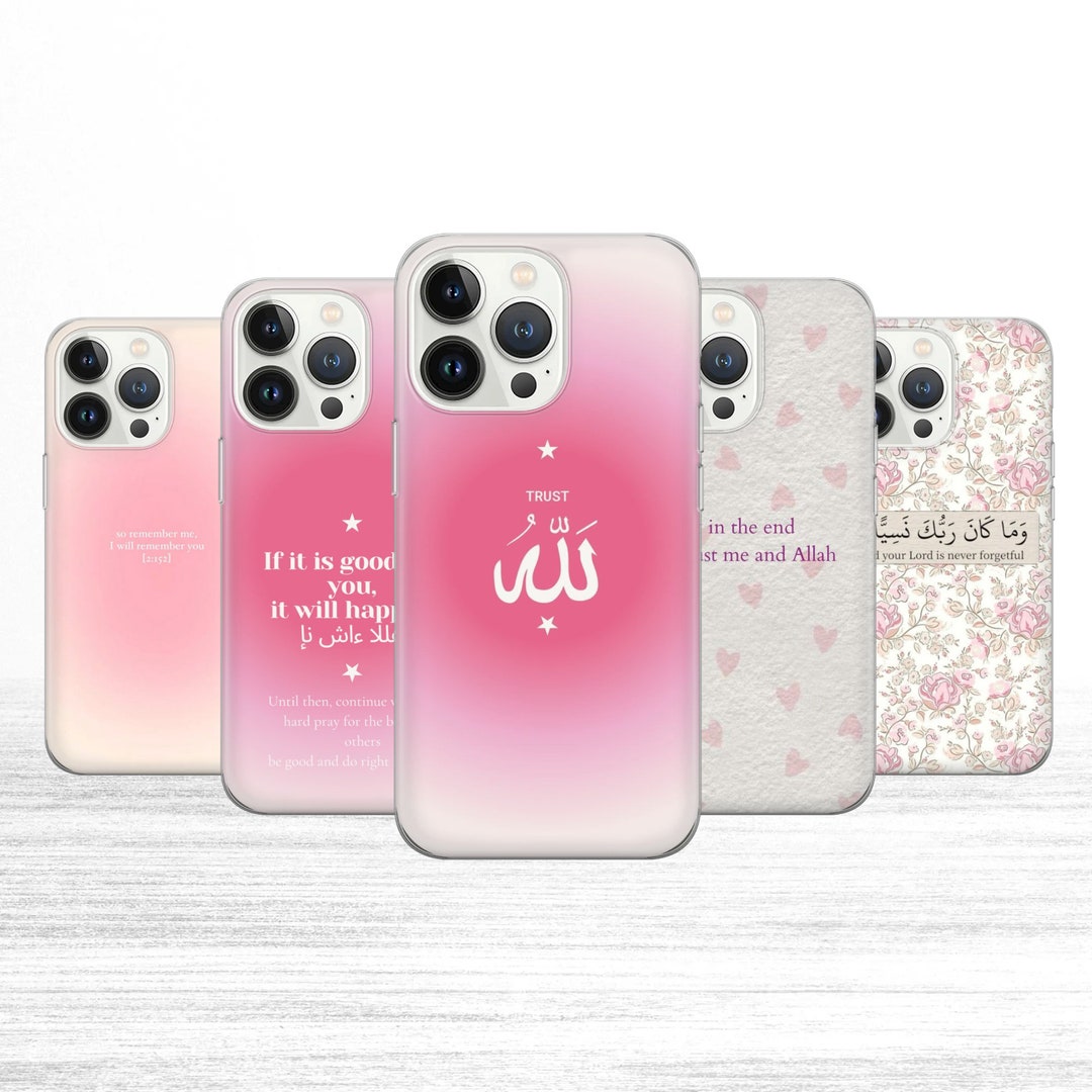 Islamic Sayings Phone Case Allah Cover for iPhone 16, 15pro, 14, 13, 12 ...