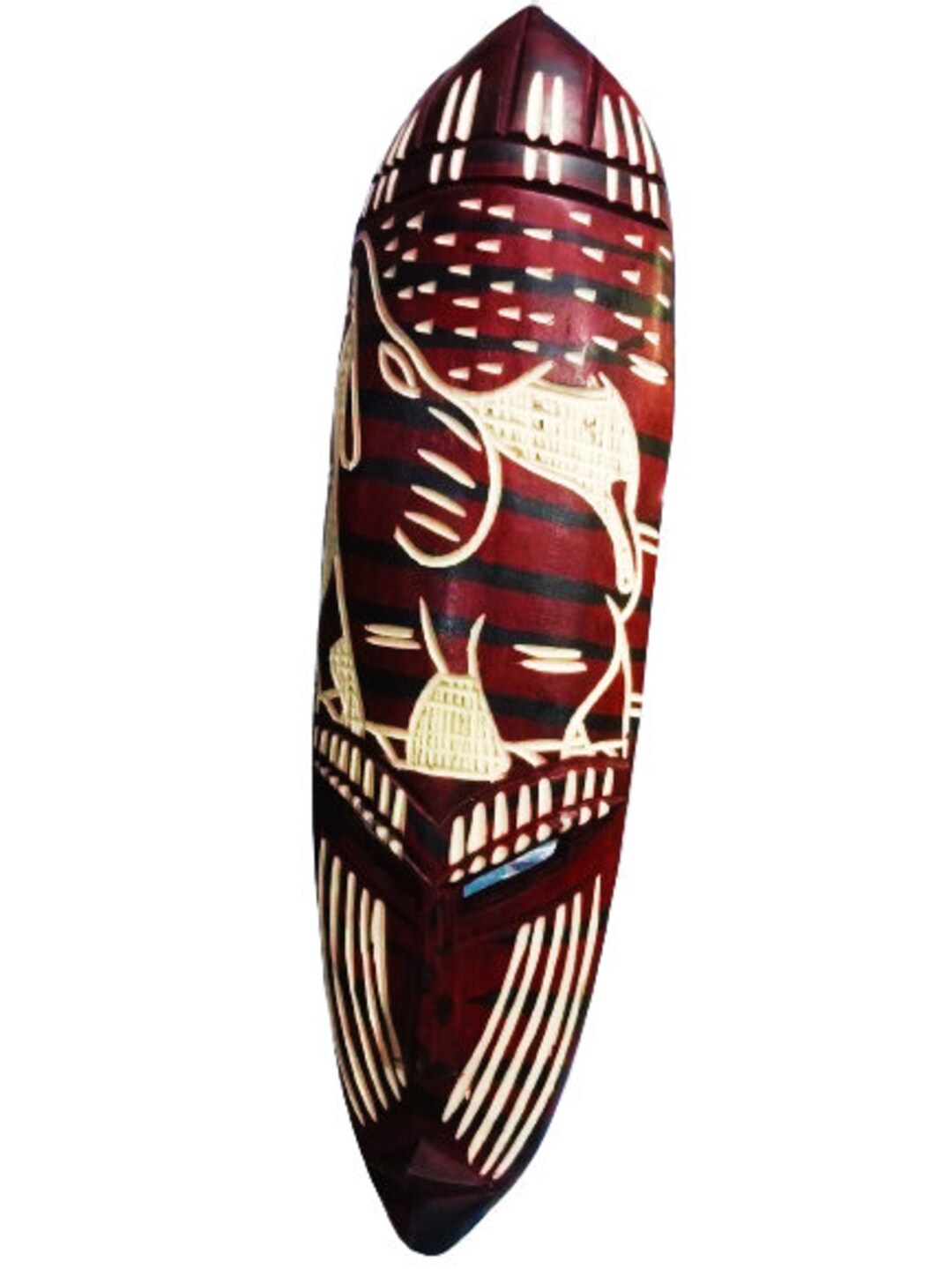 Artistic African Vintage Wooden Mask Wall Hanger Artefact Walling ...