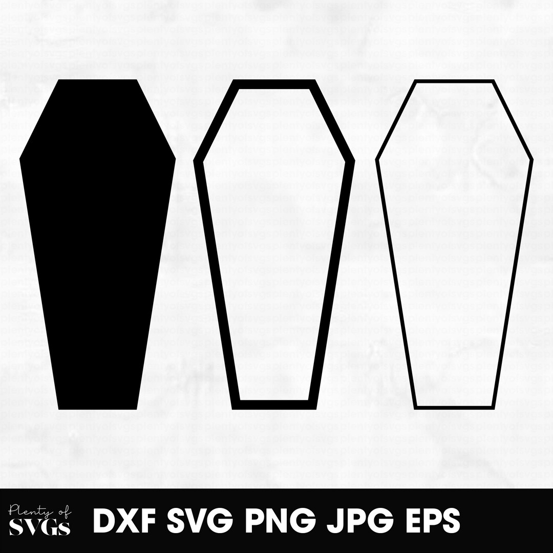 Coffin SVG Files - Coffin Outline SVG - Coffin Clip Art SVG - Coffin ...