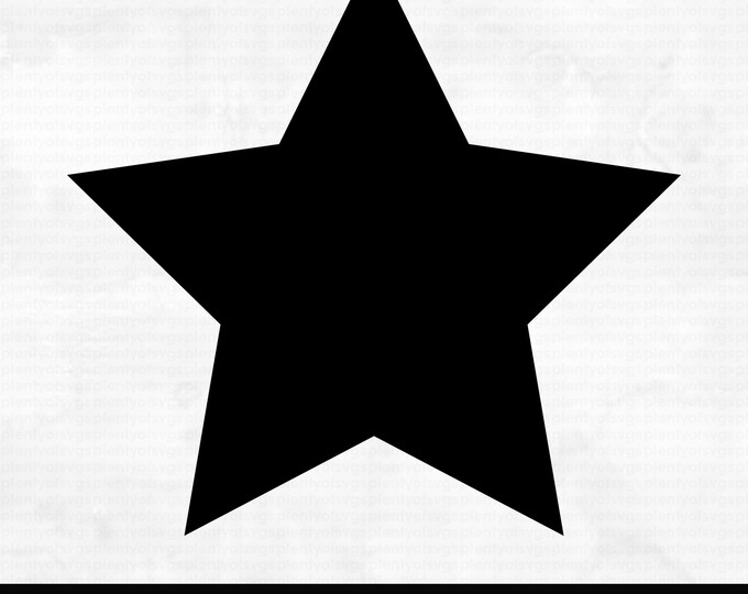 Star Shape SVG Files - Five Pointed Star SVG - Star Clip Art SVG - Star ...