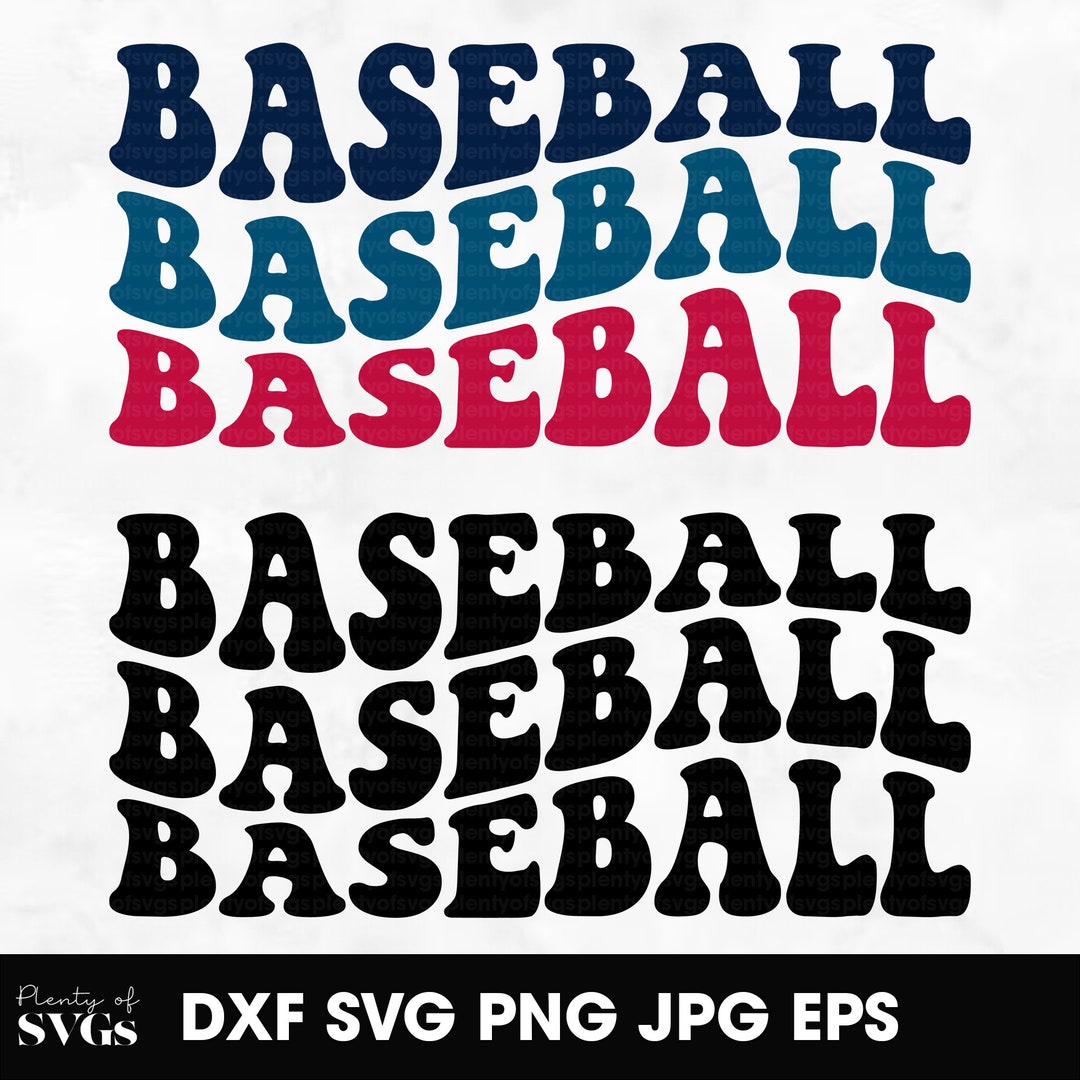 Baseball Wavy SVG Files - Baseball Mom SVG - Baseball Vibes SVG ...
