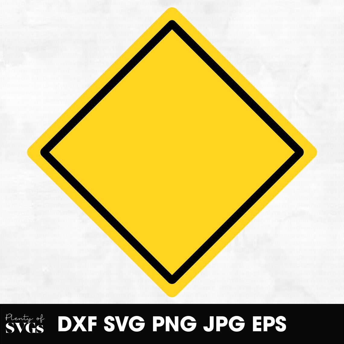 Blank Road Sign SVG Files - Diamond/square Road Sign SVG - Road Sign ...
