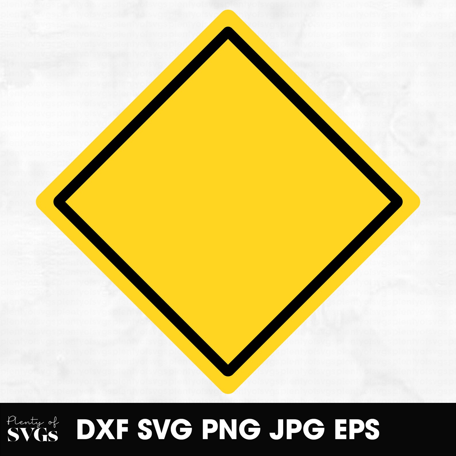 Blank Road Sign SVG Files - Diamond/square Road Sign SVG - Road Sign ...