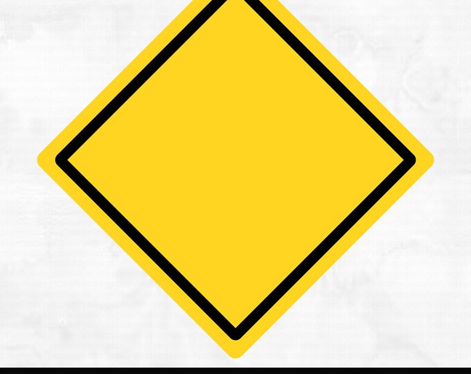 Blank Road Sign SVG Files - Diamond/square Road Sign SVG - Road Sign ...