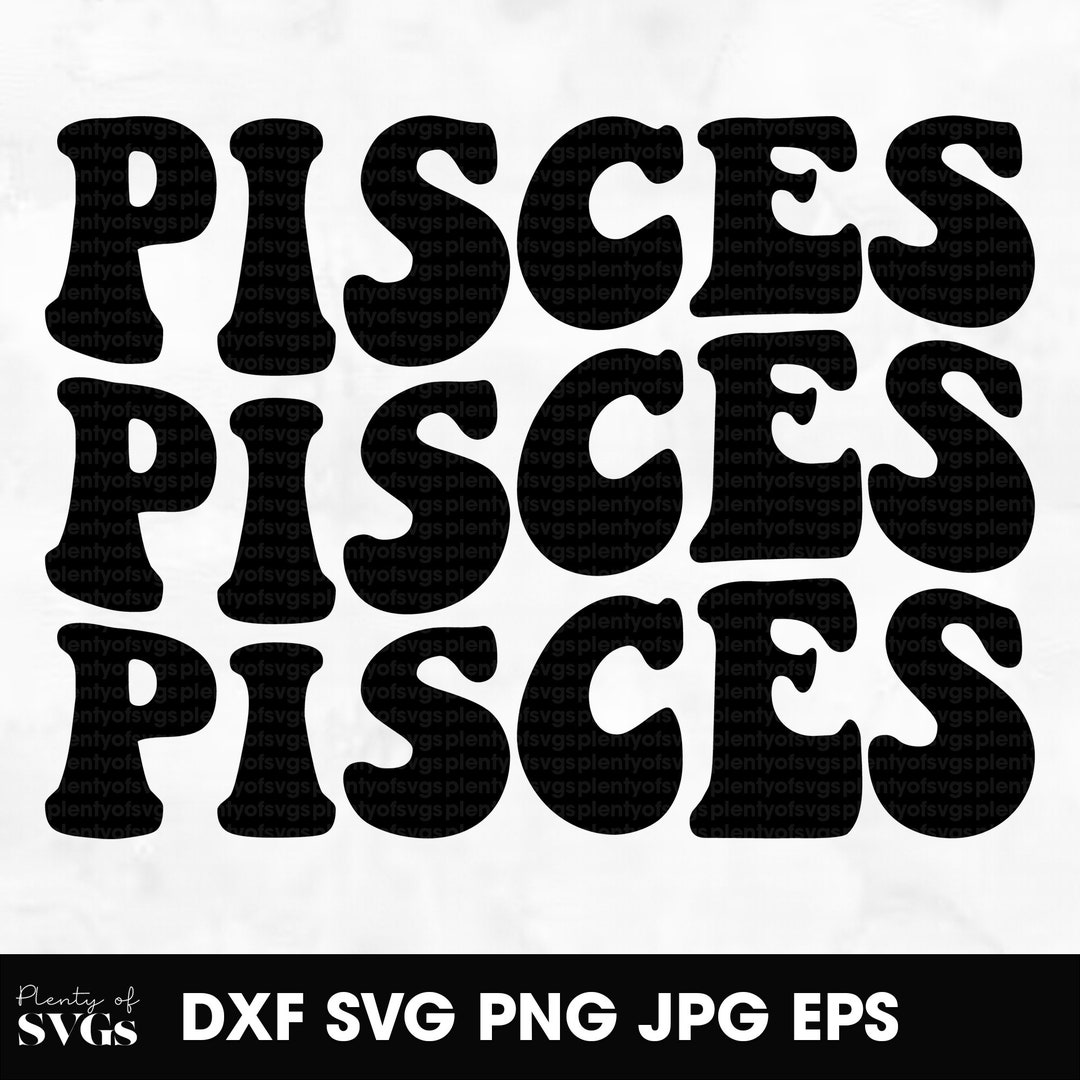 Pisces SVG Files - Zodiac Star Sign Pisces SVG - Pisces PNG - Pisces ...