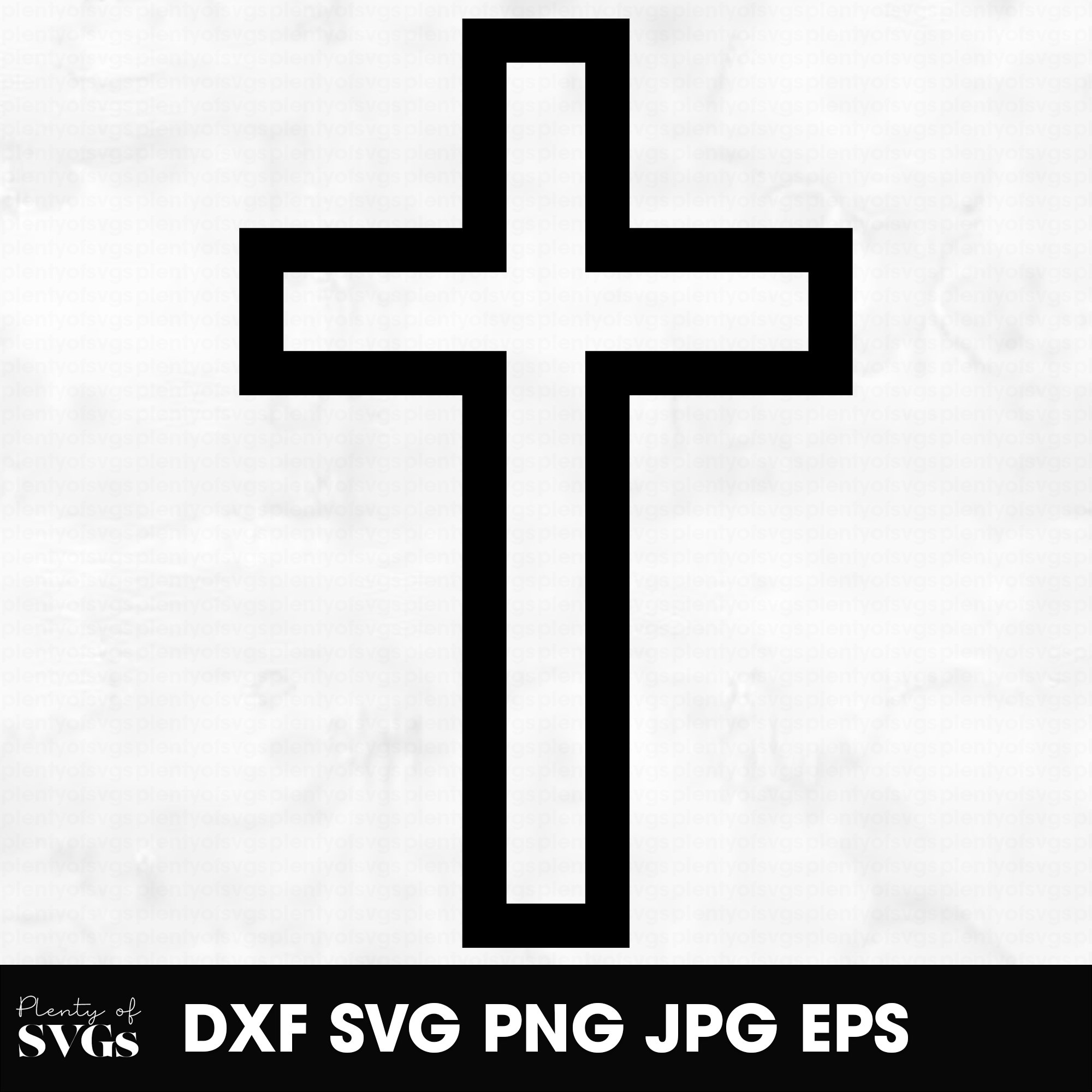 Christian Cross Outline SVG Files - Cross SVG - Catholic SVG - Cross ...