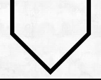 Home Plate Svg Home Plate Outline Svg Baseball Home Plate Cut Files ...