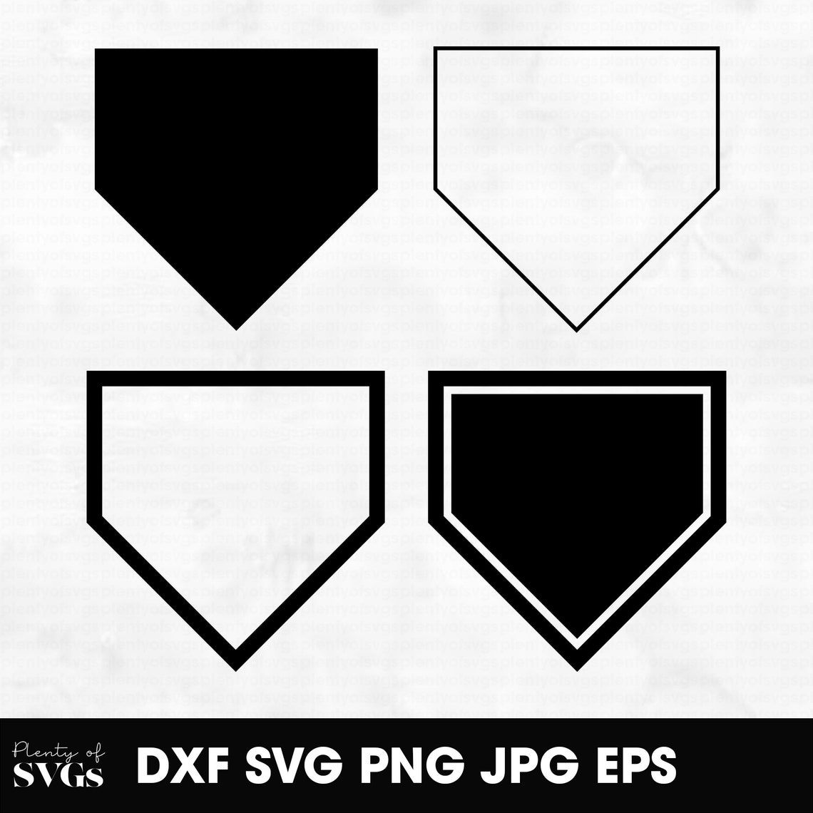 Baseball Home Plate Bundle SVG Files - Home Plate SVG - Home Plate ...