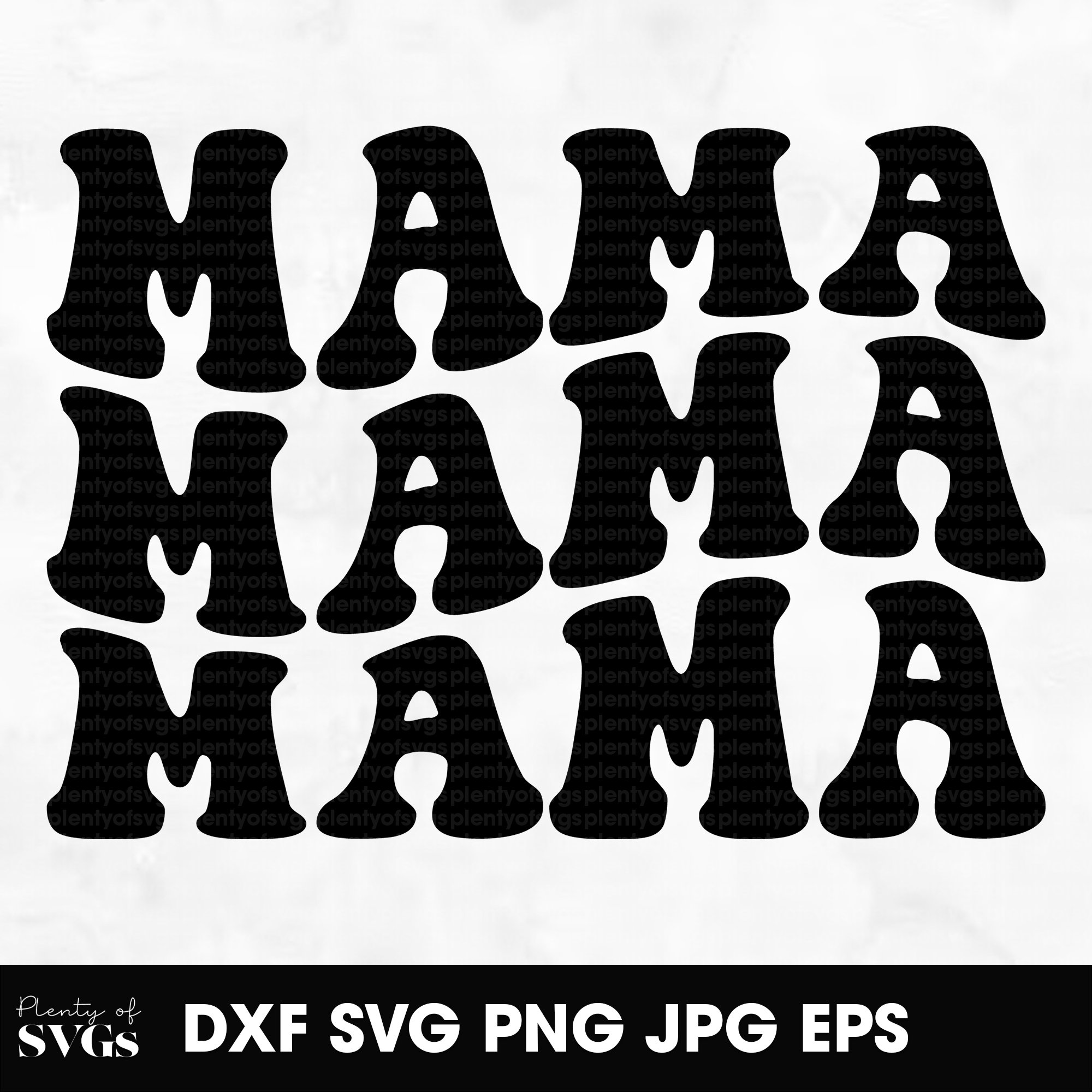Mama SVG Files - Mama PNG - Mama Wavy SVG - Mama Mother's Day Shirt Svg ...