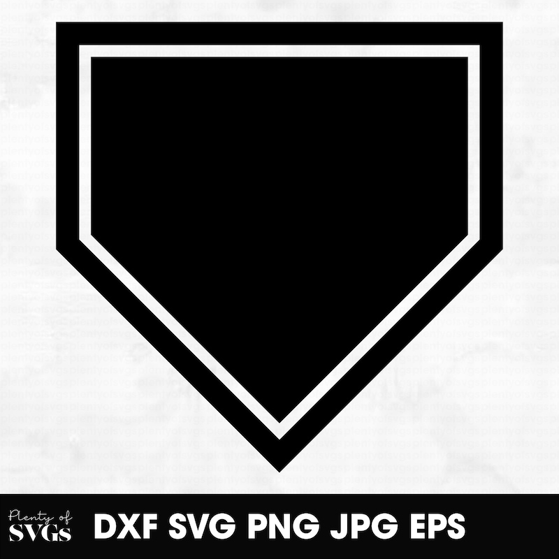 Homeplate Svg - Etsy