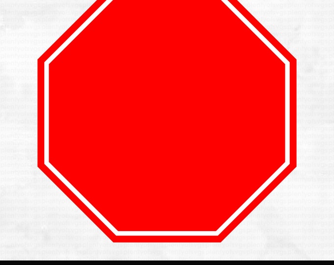 Blank Stop Sign Road Sign SVG Files - Stop Sign SVG - Stop Sign Vector ...