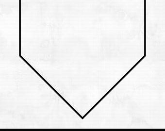 Home Plate Svg Home Plate Outline Svg Baseball Home Plate Cut Files ...