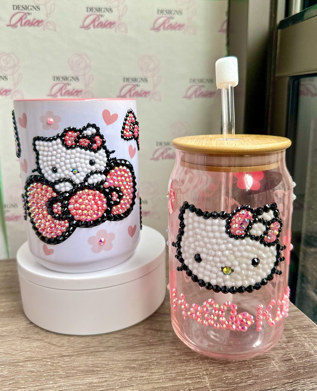 Hello Kitty Mug, Hello Kitty Glass Can, Kitty Cup, Coffee Mug, Iced ...