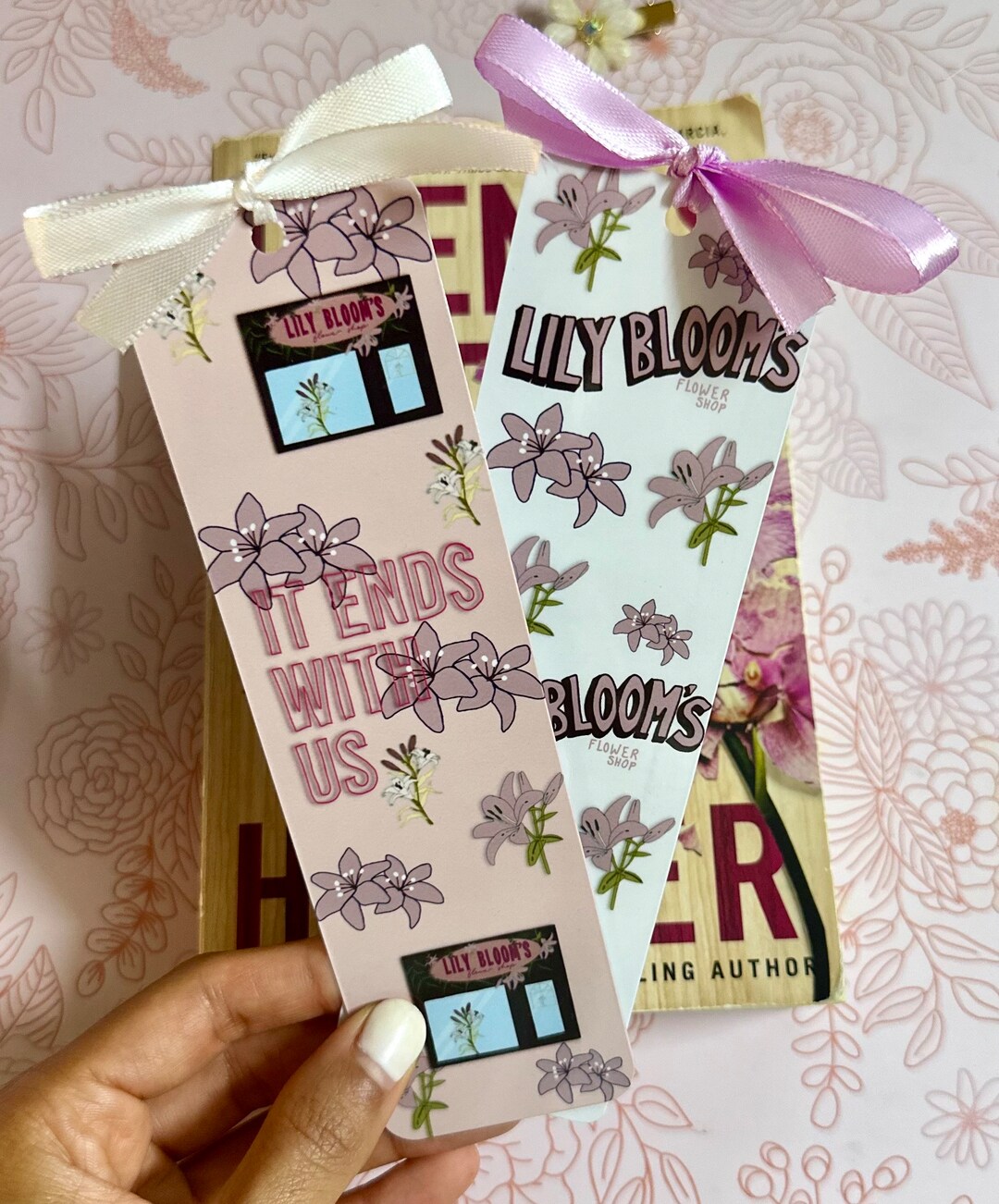 Lily Bloom Bookmark, Laminated Bookmark, It Ends With Us, Bookish, Book ...