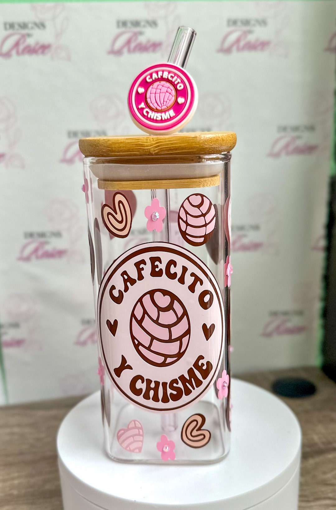 Cafecito Y Chisme With Flowers - Etsy