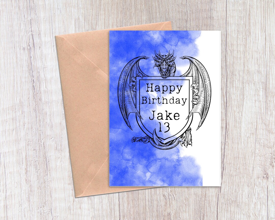 Dungeons and Dragons Birthday Card D&D Birthday Card - Etsy
