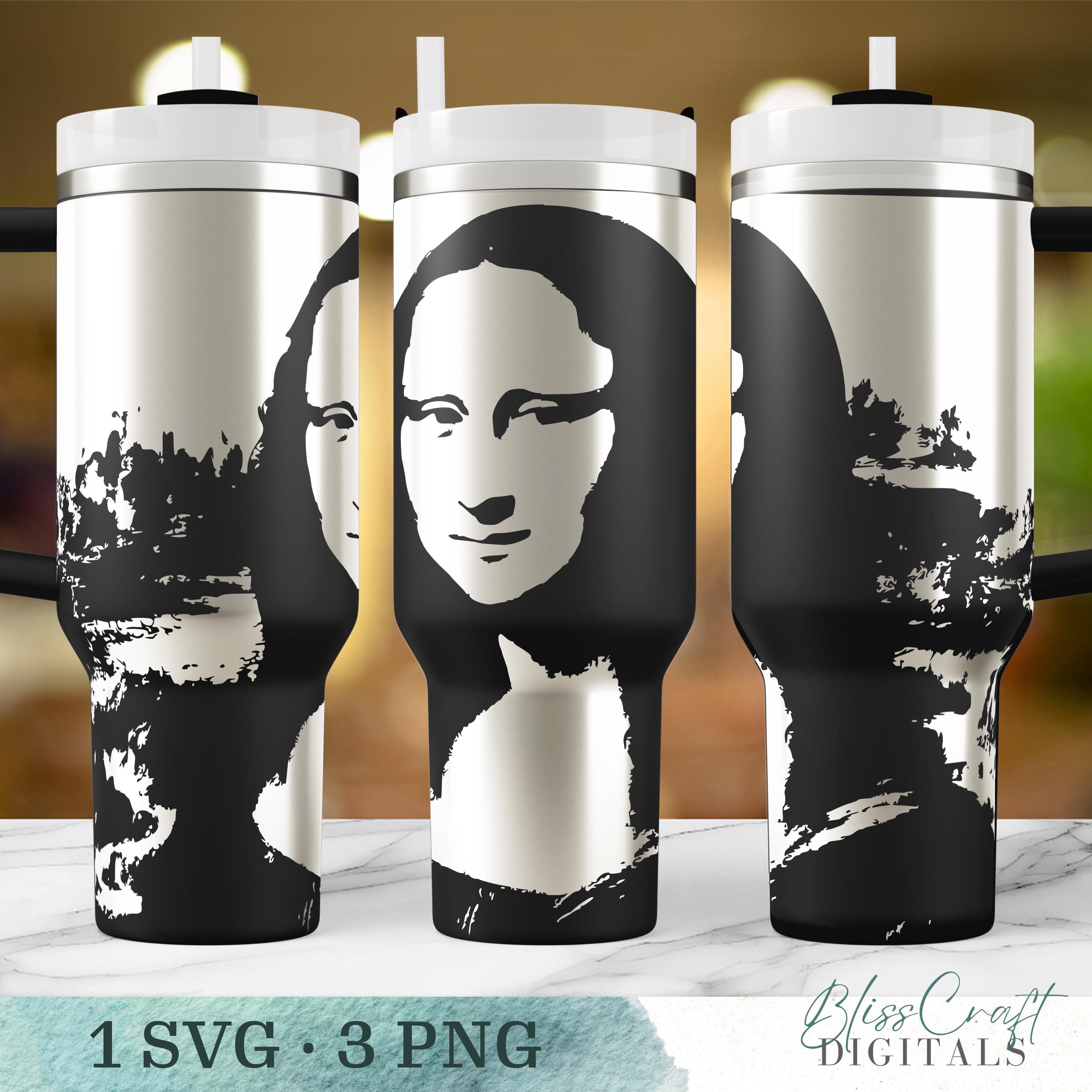 Mona Lisa by Leonardo Da Vinci Digital Download Art, Laser Engraved Cup ...