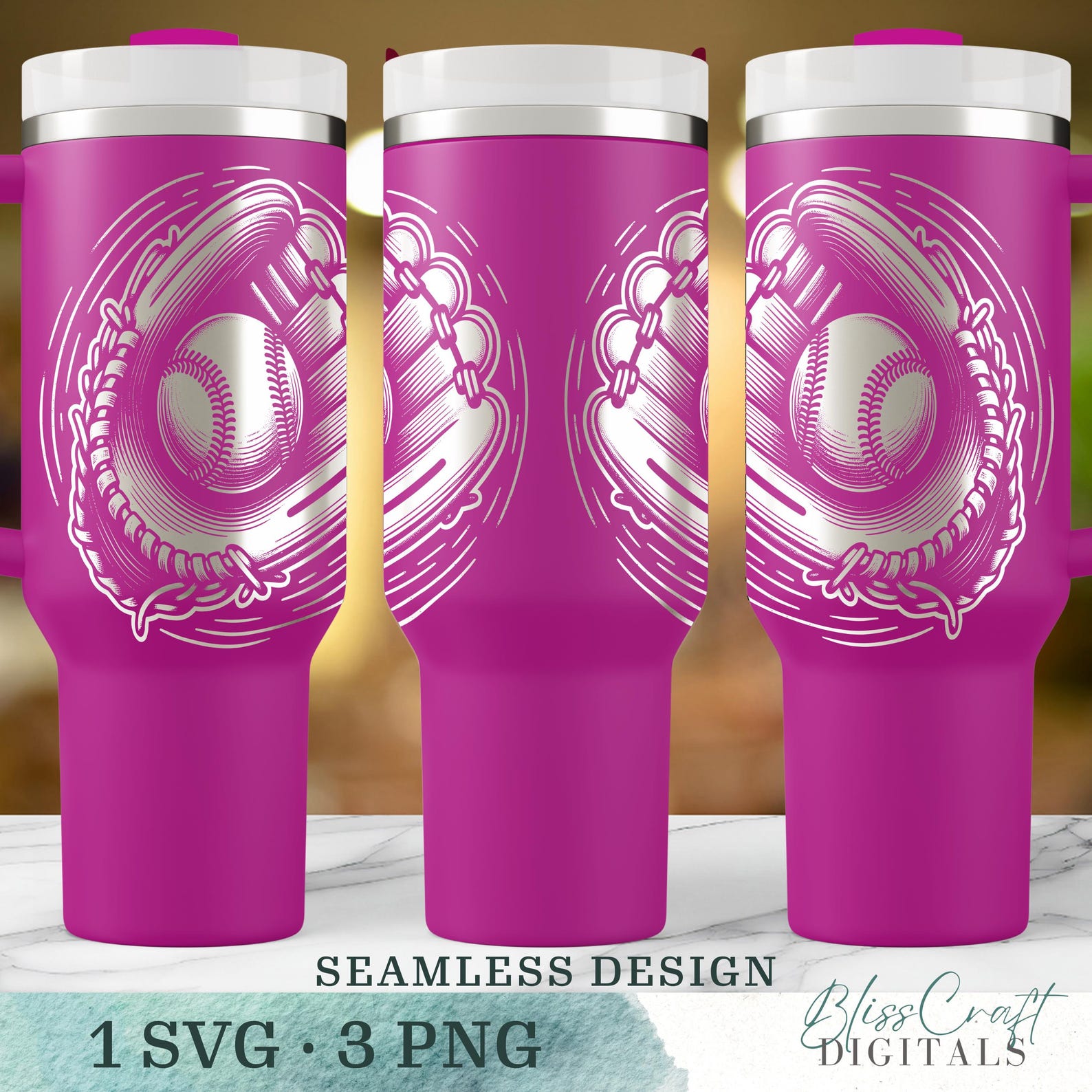 Seamless Catcher SVG, Softball 40oz Tumbler Wrap, Baseball Laser ...