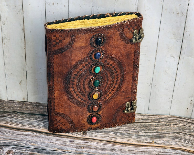 Handbound Leather Journal Spell Book of Shadow Journal Personalized ...