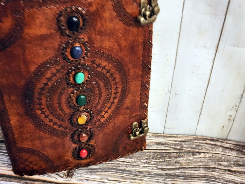 Handbound Leather Journal Spell Book of Shadow Journal Personalized ...