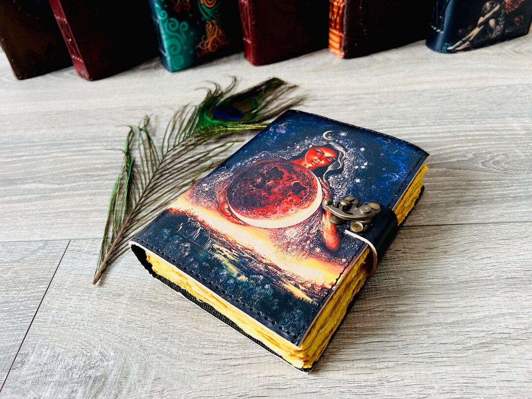 Vintage Leather Mother Goddess Journal: Handmade Travel Sketchbook - Etsy