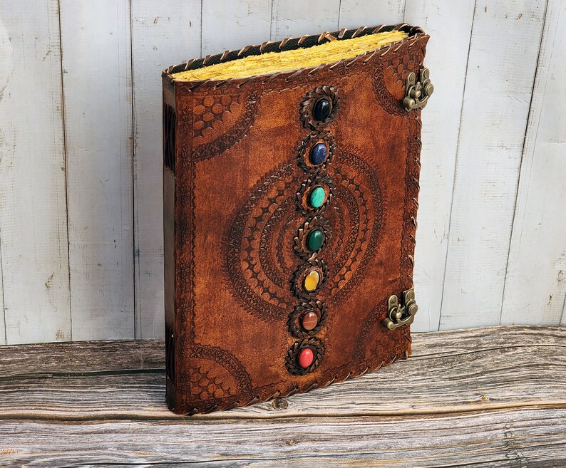 Handbound Leather Journal Spell Book of Shadow Journal Personalized ...