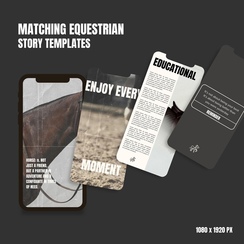 20 Equestrian social media templates | Dressage rider templates | Horse ...