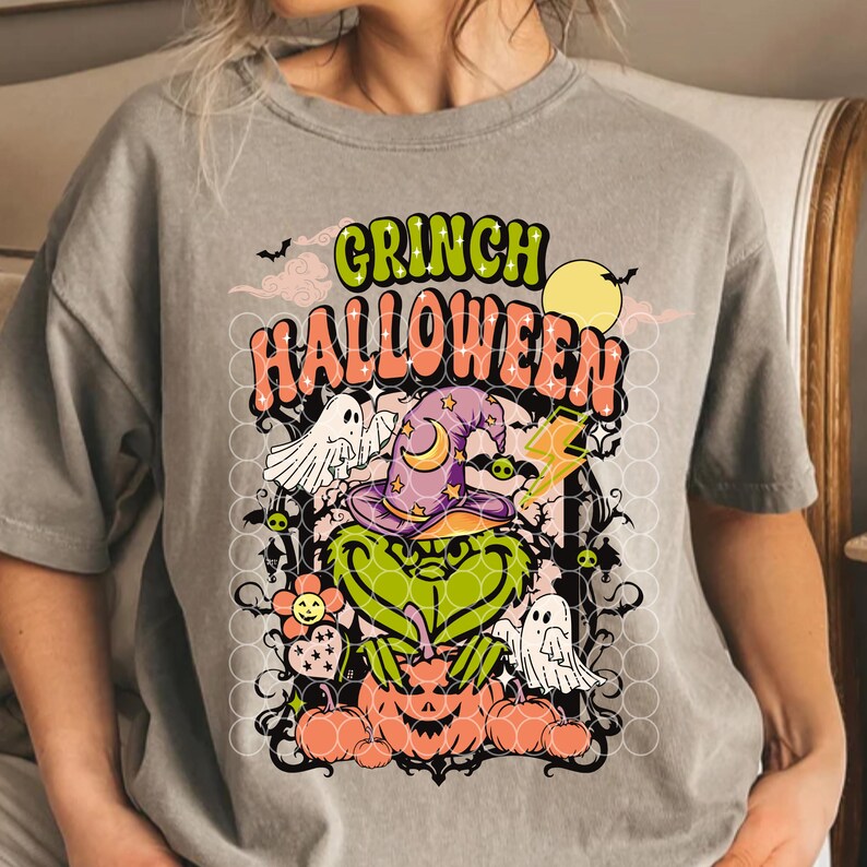 Grinch Pumpkin Season Png, Fall Vibes PNG, Fall PNG, Varsity Design ...