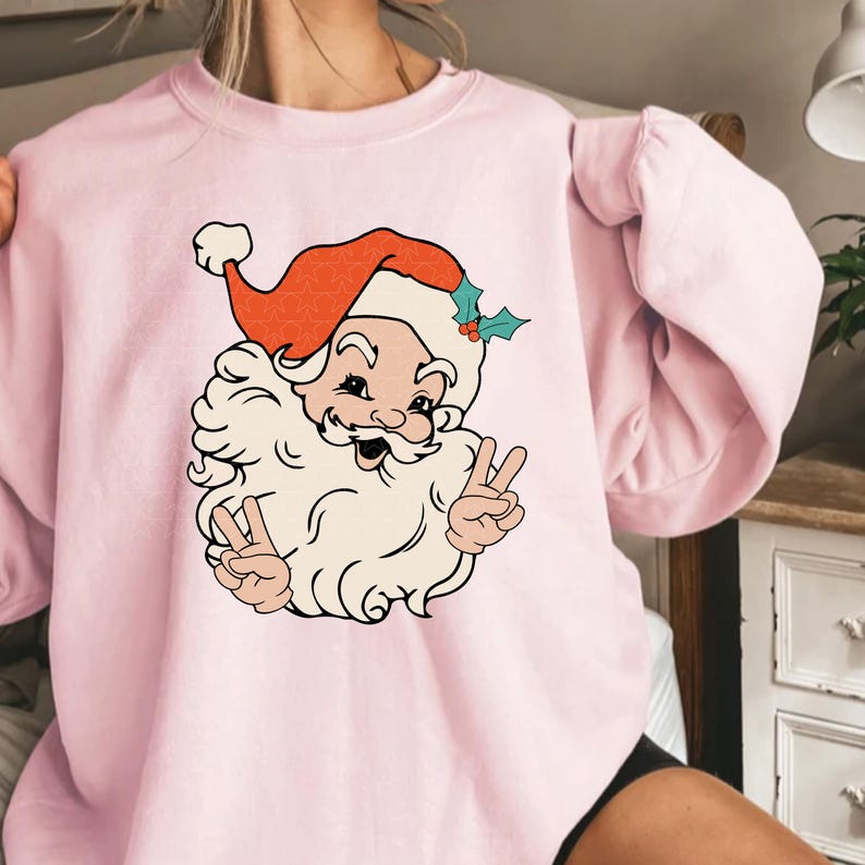 Santa Claus PNG, Christmas Png, Pink Santa Png, Pink Christmas Png ...