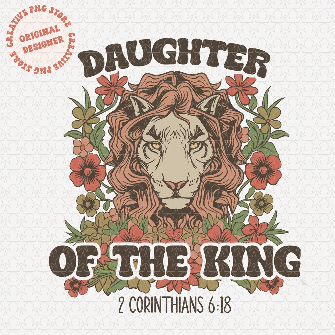 Filha do Rei Png, Retro Cristão Png, Presentes Cristãos, Camisetas ...