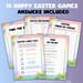 Easter Games Bundle Printable, Easter Activities, Easter Party Games ...