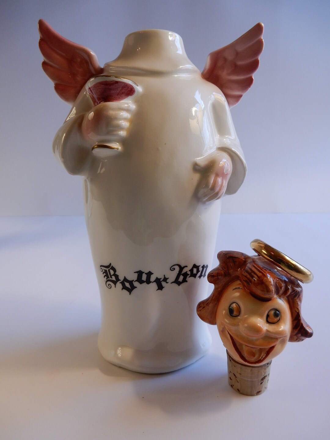 Vintage Holt Howard Era Davar 1960's fallen Angel Bourbon Liquor ...
