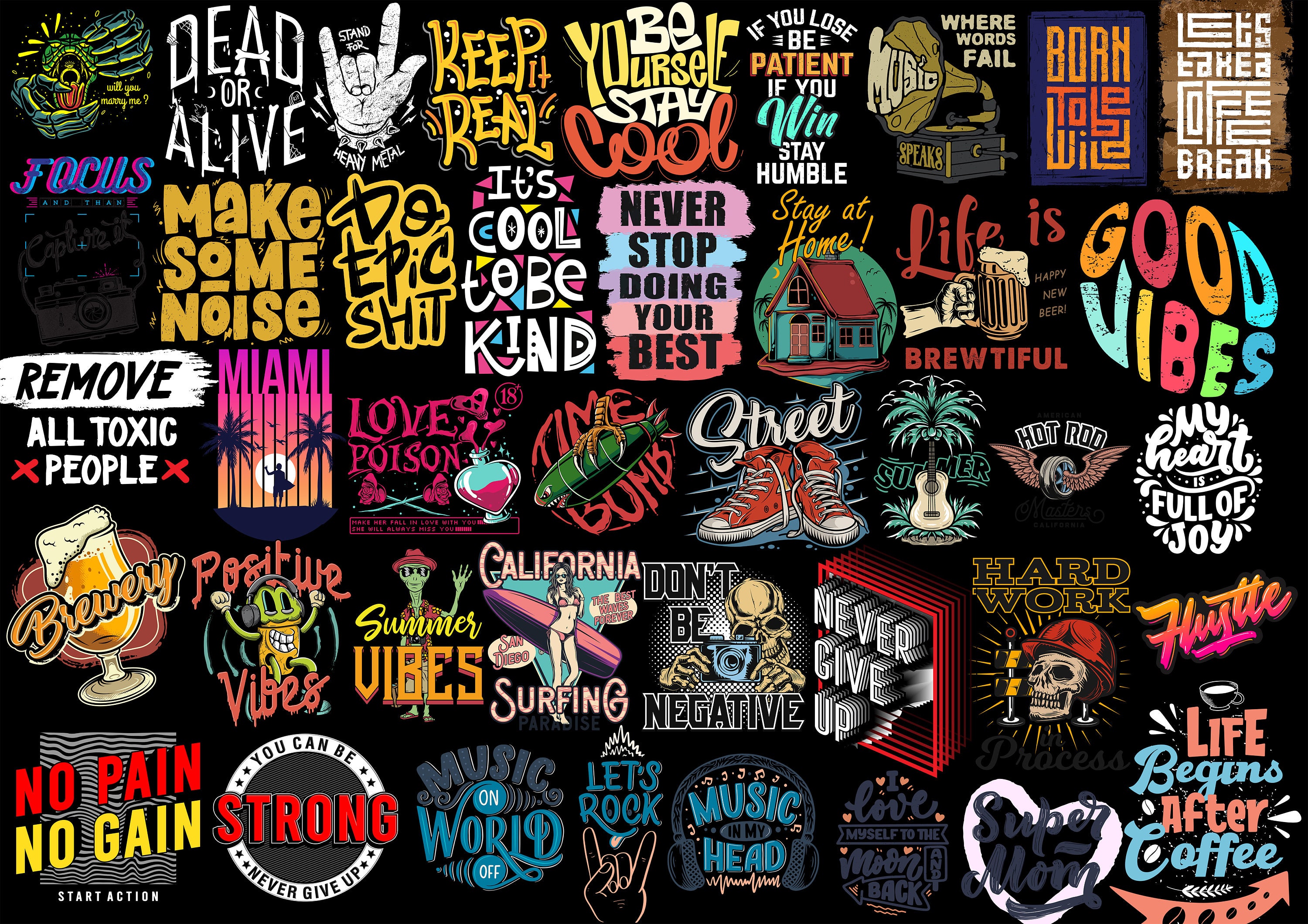 4kmega Tshirt Design Bundle, Tshirt POD Design, Premium Tshirt Design ...