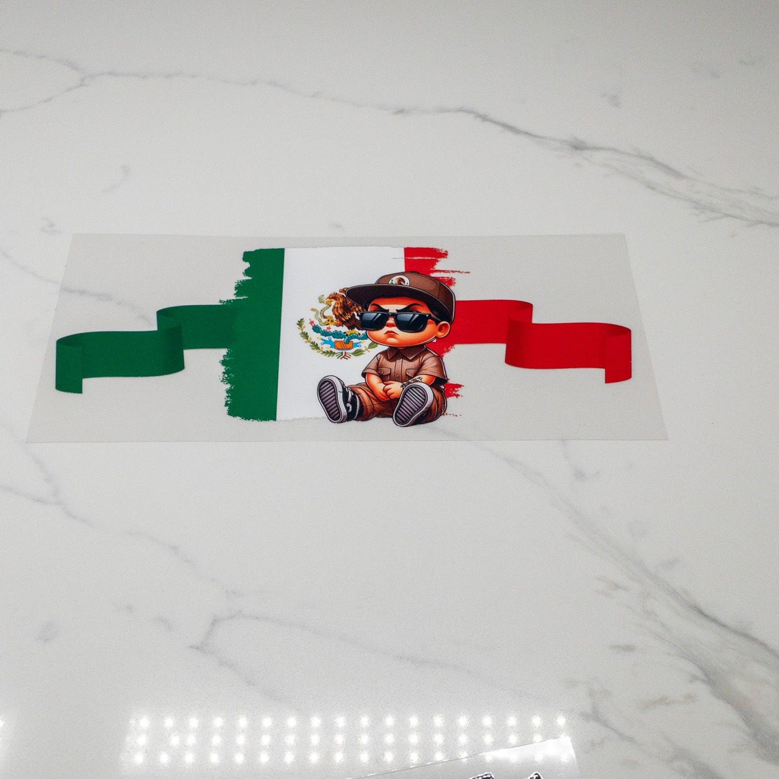 Chicano Mexico Flag UVDTF Wrap for 16oz Cups - Etsy