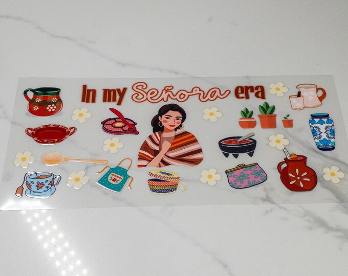 Hispanic SENORA ERA Designs Female UV Dtf Cup Wraps - Etsy