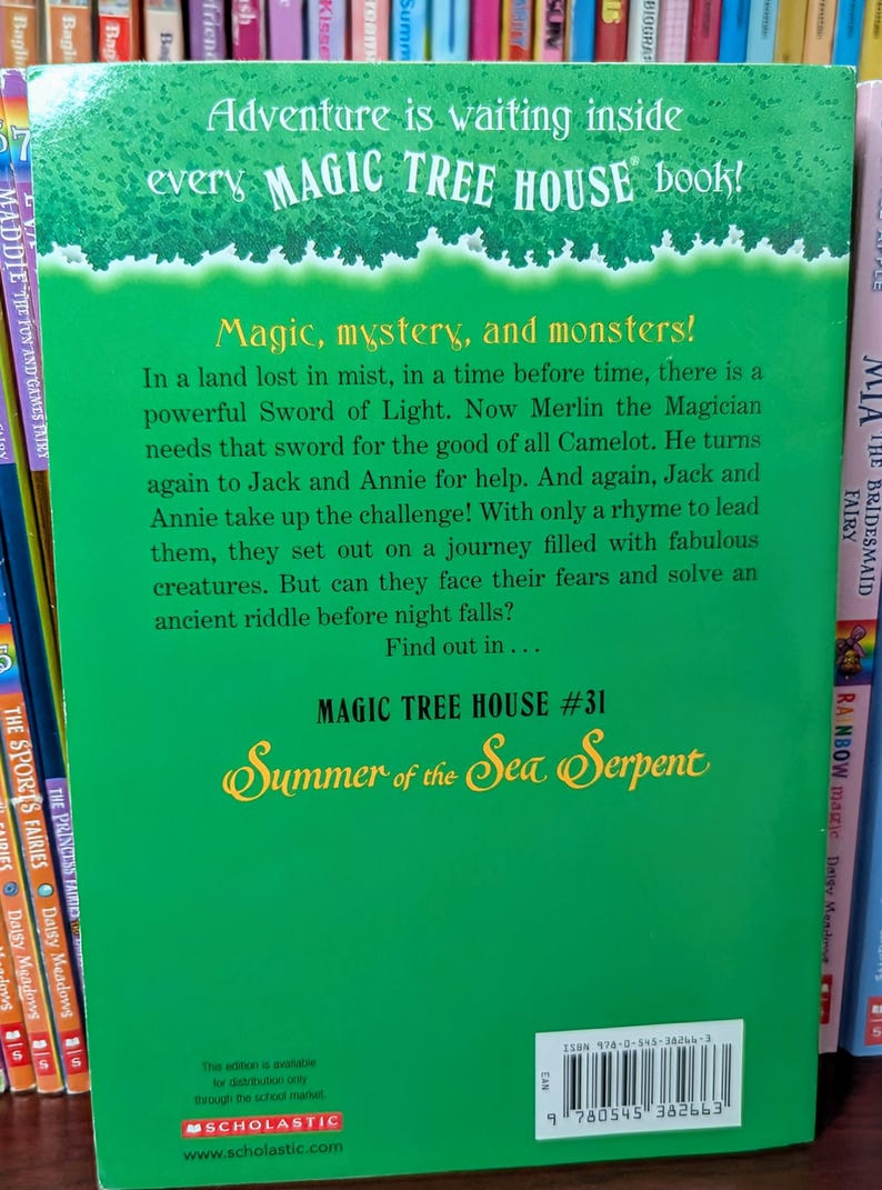 2004 | Magic Tree House: Summer of the Sea Serpent - Etsy